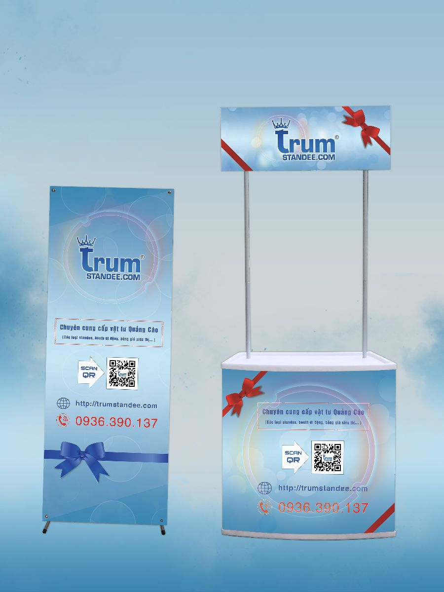 Thiết kế booth sampling đẹp